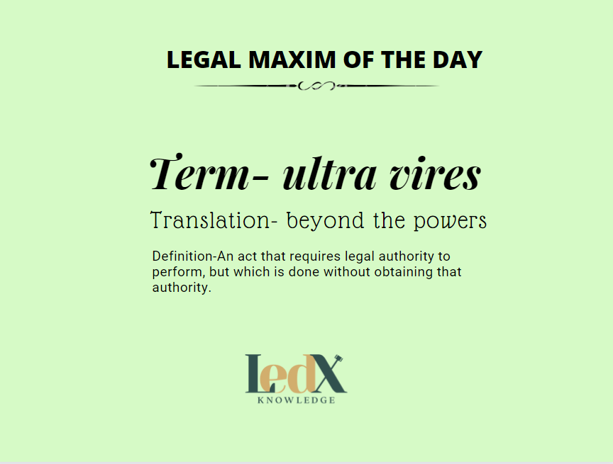 Legal Maxim Of The Day - Knowledge
